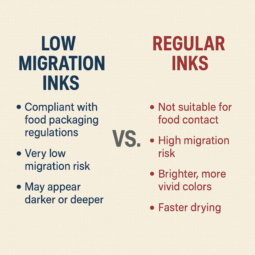 Low Migration Inks vs. Regular Inks: What You Need to Know for Food ...